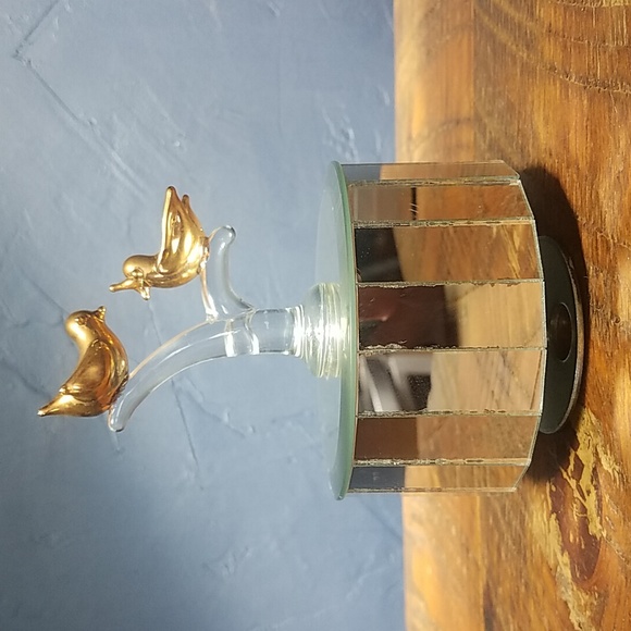 Other | Vintage Linden Golden Lovebird Mirrored Music Box Taiwan | Poshmark